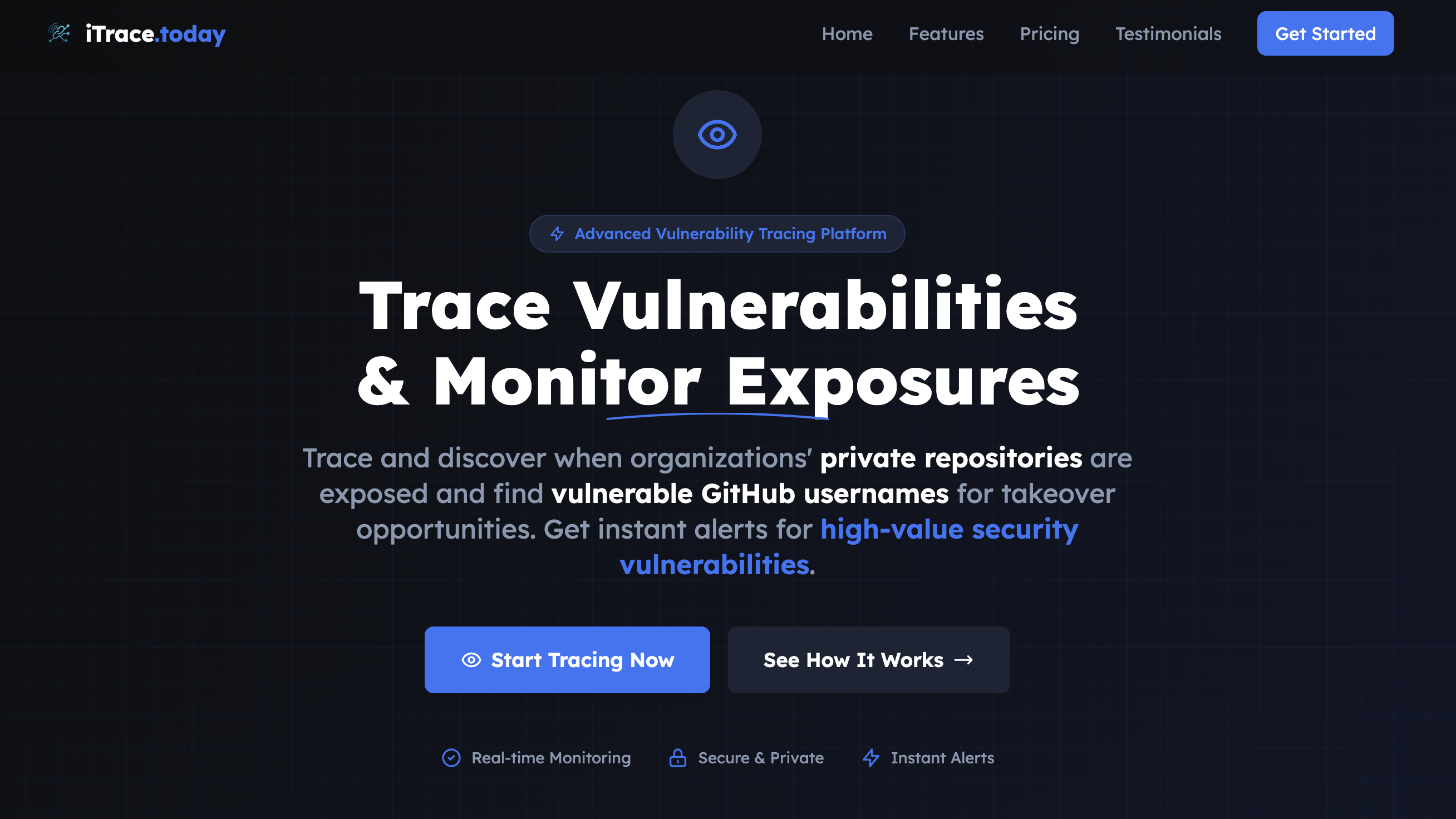iTrace.today – Monitor Organizations & Scan for Takeover Vulnerabilities
